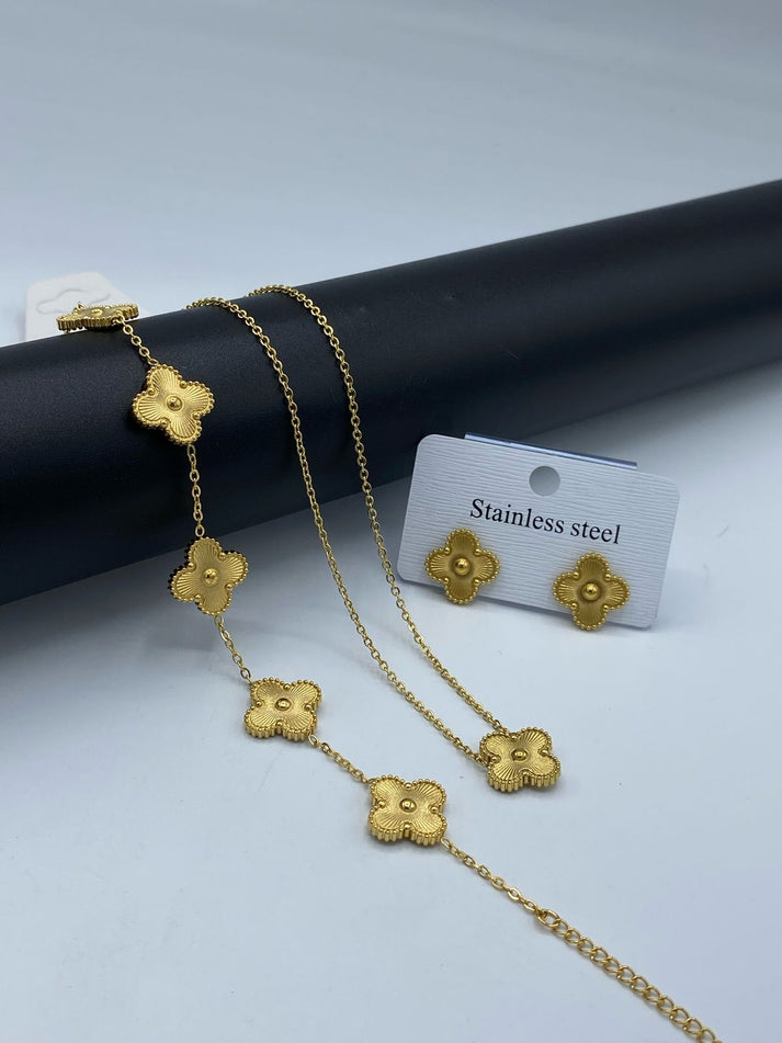 Stainless Steel Golden Clover Complete Set – STOCKSTOW